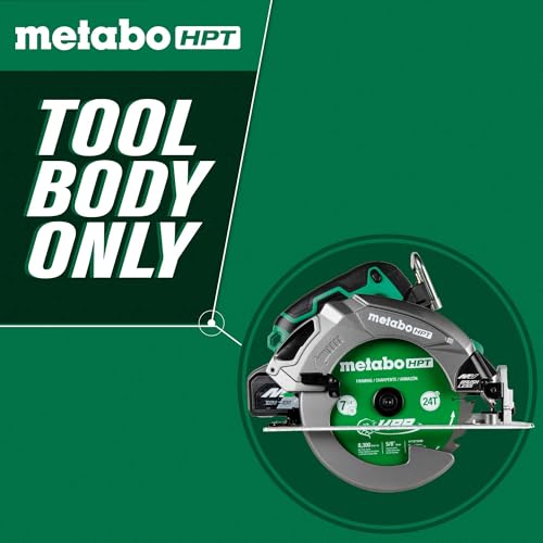 Metabo HPT 36V MultiVolt™ Circular Saw, 7-1/4-Inch, Torque Boost Technology, Tool Body Only, Optional AC Adapter Available, C3607DBQ4