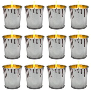 citronella candles 12 pack, outdoor indoor scented candles with pure citronella essential oil and natural soy wax, long lasting burning for home gardon patio balcony