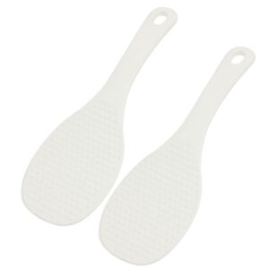 reusable plastic texture rice paddle spoon rice scoop kitchen toolwhite and exquisite workmanship clever