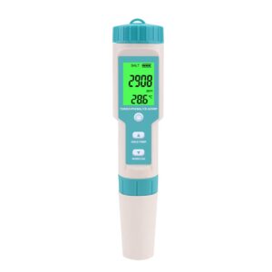 7 in 1 ph meter gomass 0.01 high accuracy ph tester digital for water tds/ec/salinity/temp/orp/s. g/ph pen tester drinking water, hydroponics, plants, aquarium and pool