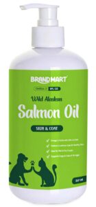 wild alaskan salmon oil for dogs & cats omega 3 skin & coat support, liquid food supplement for pets, epa + dha fatty acids for joint function, immune & heart health, fish oil supplements for dogs