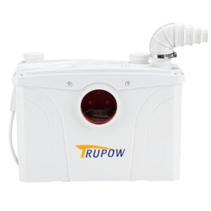 trupow 700w 110v macerator sewerage pump with 4 water inlets for upflush toilet system waste water marine toilet bathroom disposal laundry