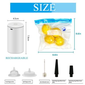 Gladwares Vacuum Sealer and Bags, Gladwares Food Vacuum Sealer and Reusable Bags, Mini Food Vacuum Machine, Dual-Purpose Air Pump Evacuation Compressor, Food Preservation Machine (PACKAGE A)