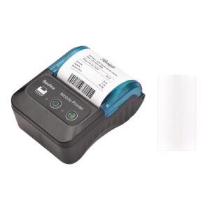 lanru mobile printer portable 58mm receipt thermal printer 2 inches mini mobile pocket printers with 11 thermal paper roll usb&cordless bt connection for office market restaurant sales retail shop