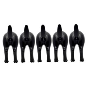 5pcs tail decorative hook dog bum coat hook punch storage pothook jacket hanger kitchen hook wall hangers heavy duty belt hanger dog tail hooks iron metal towel rack