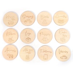 wauao toy box storage tags - drawer wood sign,nursery/playroom decor,box storage tags, playroom organization,playroom toy signs