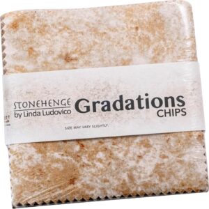 linda ludovico stonehenge gradations ii canyon chips 42 5-inch squares charm pack northcott, cgrad42-37, assorted