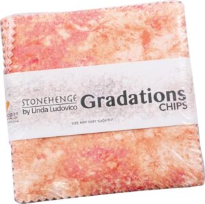 linda ludovico stonehenge gradations ii marrakech chips 42 5-inch squares charm pack northcott, assorted, cgrad42-24