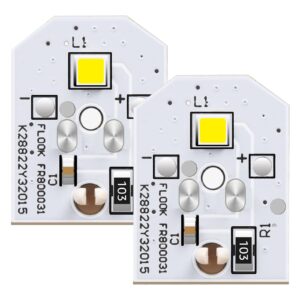 new wr55x11132 led light replacement for ge refrigerator compatible with wr55x25754 wr55x26486 wr55x30602 eap12172918 4590213 ap6261806 ps12172918,excluding plastic cover(2pcs)