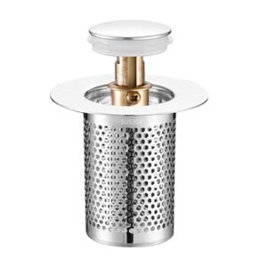 pop up sink drain strainer, anti clogging bathtub drain stopper, drain plug stopper, sink drain stopper, washbasin bathtub drain for lavatory, anti clogging bathroom hair catcher for shower drain