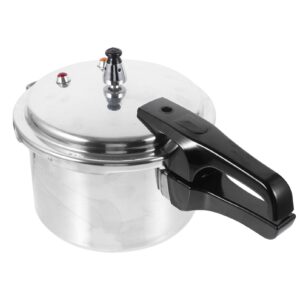 doitool aluminum pressure cooker 22cm/8.7inch bottom mini pressure cooker for gas stove induction cooker, silver