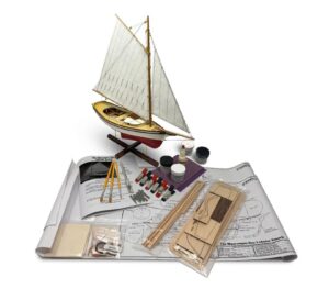 midwest 951 - muscongus bay lobster smack 1:24 model kit to build - model ship kit with all tools, glue and paint you need to assemble - easy to build