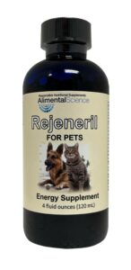 rejeneril-fp 4oz up to 240 servings naturally relieve fatigue in pets increase energy normal appetite immune support dog cat & pet formulation antioxidant vitamin mineral supplement longevity vitality