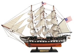 sailingstory wooden model ship uss constitution 1/150 scale replica frigate sailing warship model sailboat decor