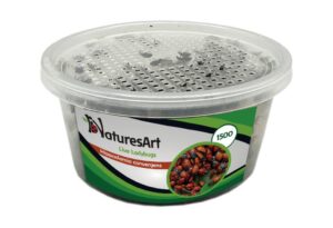 naturesart 1500 live ladybugs - good bugs for garden - ladybug guaranteed live delivery* - plastic box, container, case.