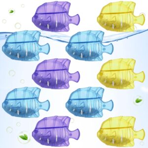 10pc humidifier cleaner fish universal humidifier tank cleaner works in all humidifiers and fish tanks purifies water, prevent hard water build-up,demineralization cleaner(blue yellow purple)