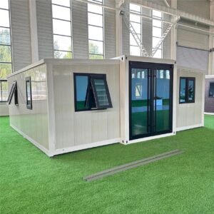 tiny expandable prefab container house 19x20ft, mobile portable prefab house with facility of bedroom, bathroom/toilet, kitchen, suitable for home, workshop, hotel, office, villa, warehouse