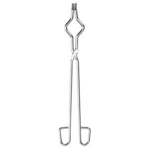 stonylab crucible tongs, 16 inch stainless steel crucible tongs laboratory tongs for securely gripping