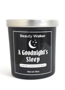 beauty walker a goodnight's sleep candle - lavender chamomile 100% natural organic soy wax