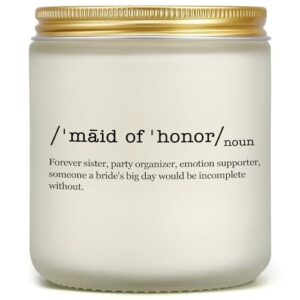 maid of honor gifts, bridesmaid proposal gifts, bridal party bachelorette wedding gift from bride, bridesmaid gift for bestie friend sister sister-in-law, lavender scented candle