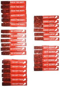 spirit clips cheer pins competition pins spirit clips (pack of 30) clothespins - all 30pcs red colored