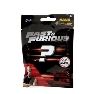 Jada Toys Fast & Furious Car (1 Model Car in Mystery Blind Pack) - 1 of 12 Detailed Nano Toy Cars Made of Metal (4 cm) for Fans and Collectors from 3 Years, Wave 1