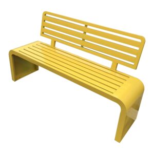 outdoor bench, garden porch benches for outdoors, patio park bench with backrest and armrests, weatherproof, for sunbathing, patio, pool, lawn, outdoor furniture, park bench (color : yellow, size :