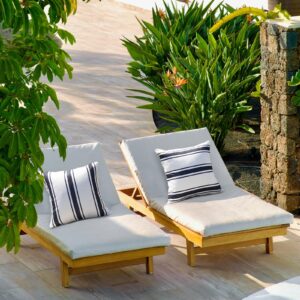 HOMFREEST Outdoor Pillow Cover 20×20 Inch Set of 2 Waterprooof Black and Beige Striped Square Throw Pillowcases Outside Bench Decorations for Patio Furniture Porch Sofa Car