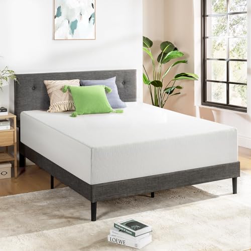 Best Price Mattress 14" Signature Green Tea Memory Foam Mattress, Twin, White