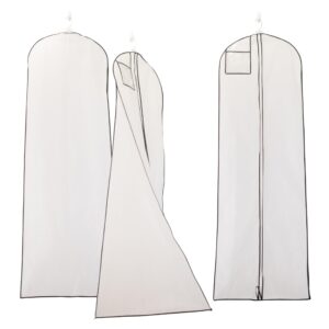 my big fat bridal bag - garment bag for extra large wedding gowns and dresses - 72" x 24" with 32" gusset