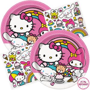 hello kitty birthday decorations & party supplies | hello kitty plates, napkins, sticker | officially licensed