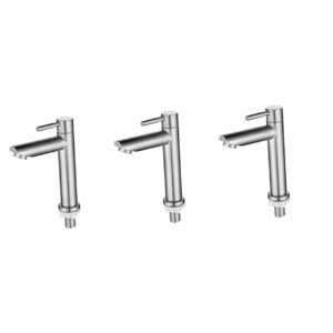 ukcoco 3pcs bathtub faucets metal tub kitchen water faucet mixer tap bathroom wall mounted bathroom faucet bathtub faucet bathroom outdoor water spigot bathroom taps sink dressing table