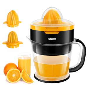 gdor 41 oz citrus juicer with spiral-shape cone, powerful orange juicer, electric juicer for lemon, lime & others citrus fruits, grapefruit juice extractor with easy pour spout, bpa-free, easy clean