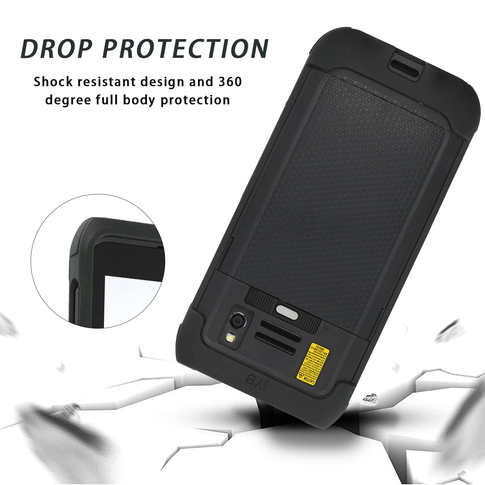 Protective Case for Honeywell Dolphin CT40 CT45 CT47 CT45XP - Android Handheld Mobile Computer Barcode Scanner Cover(PN：CT40-PB-XP)