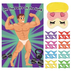 adecortalk bridal shower bachelorette party games pin the stickers on the hunk with 42 stickers for bridal shower engagement wedding bachelorette party girls night party games