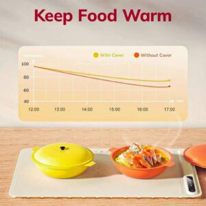 Flora Food Warmer, Food Warmer from Flora, Flora Adjustable Food Warmer, Fllora Adjustable Food Warmer, Warming Mat for Food, Heating Trays to Keep Food Warm at Party (24 * 16in)