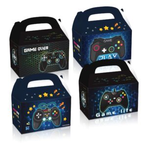 24pcs gaming party supplies, video game themed birthday party favor boxes, gamer gift box, video game lover gift boxes (gamer)