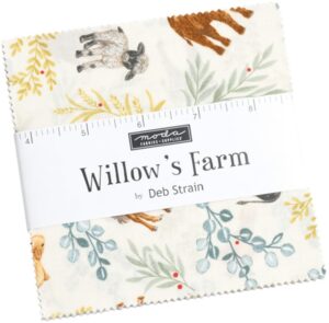 willow's farm charm pack by deb strain; 42-5" precut fabric quilt squares