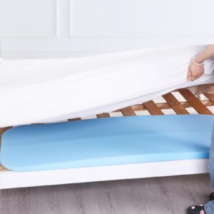 hombys density mattress sag support, under mattress support pad to fix saggy beds-2 inches extra thick ideal for sags deeper 1 inch-2 inch, comfort and durability(blue, 60"x24"x2")