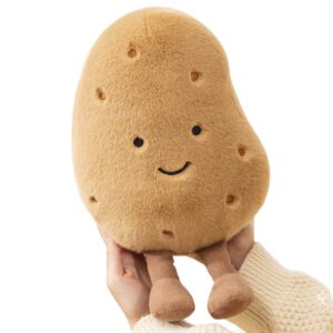 popotato large potato stuffed animal - 10.23'' kawaii potato plush - plushy and squishy food pillow toy - cute plushie toys gift for boys and girls