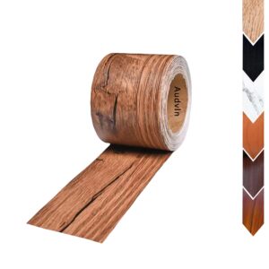 audvln wood grain repair tape, 2 inches x 32 feet wood grain tape, self-adhesive wood tape for furniture, flooring, cabinets, doors, windows, handmade diy (begonia wood color, 2in)