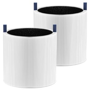 2 pack mini max air filter replacement, filter compatible with blueair blue pure mini max air purifier, true hepa h13 filter +activated filter