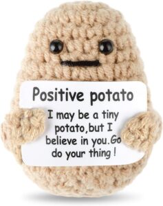 letken positive potato crochet mini knitted potato toy home decorations encouragement gifts