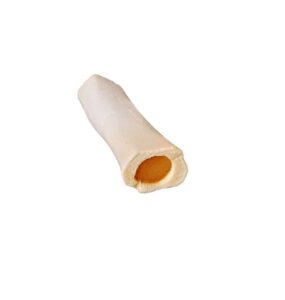 mpp stuffed cheese 6 inch shin dog bones refillable dental chew delicious and nutritious (1 bone)