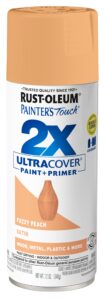 rust-oleum 389908- painter's touch 2x ultra cover spray paint, 12 oz, fuzzy peach