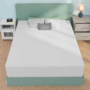 12 inch queen mattress, gel memory foam queen size mattress, pressure relieving, cooling gel foam, queen mattress in a box, certipur-us certified, bed-in-a-box, queen, 80"l x 60"w x 12"th,white