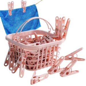 coat hangers pegs for washing line 31psc non slip windproof pp material pegs with basket multifunctional fastening waterproof laundry pegs with durable spring