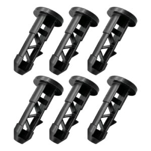 6pcs wheelie bin lid hinge pins, plastic wheelie bin lock bin lid hinge pins dustbin lid fixings wheelie bin hinge fits most standard size wheelie bins(black)