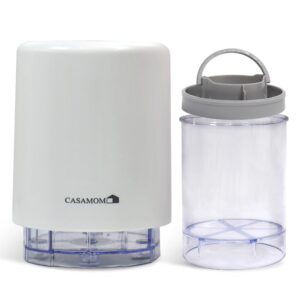 casamom food dehydrator, greek yogurt maker,experience korean cuisine with time-saving cooking techniques, jjagojjago,white (white)