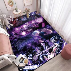 anime rug anime carpet boys' room decoration game children's carpet bedroom aesthetic soft carpet decorative carpet (60 * 40in) (jujutsu 1)